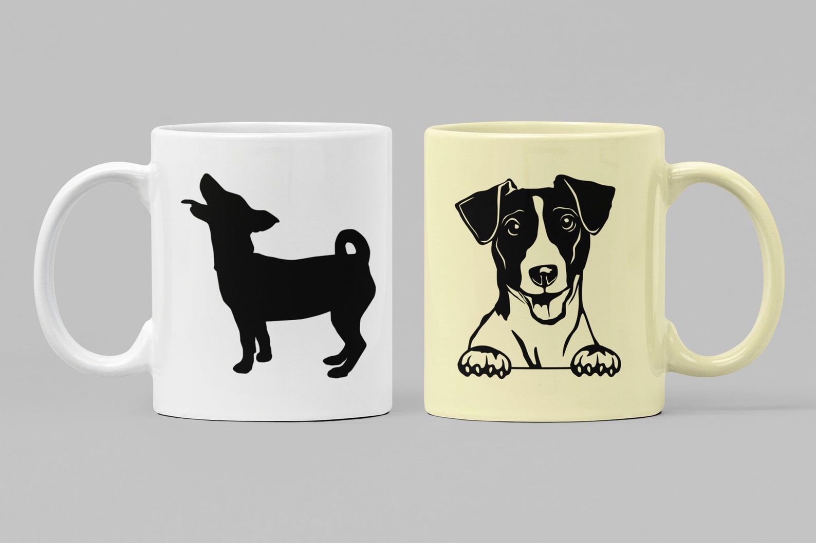 Jack Russel Terrier Silhouette Pack 20 Designs Digital - Etsy