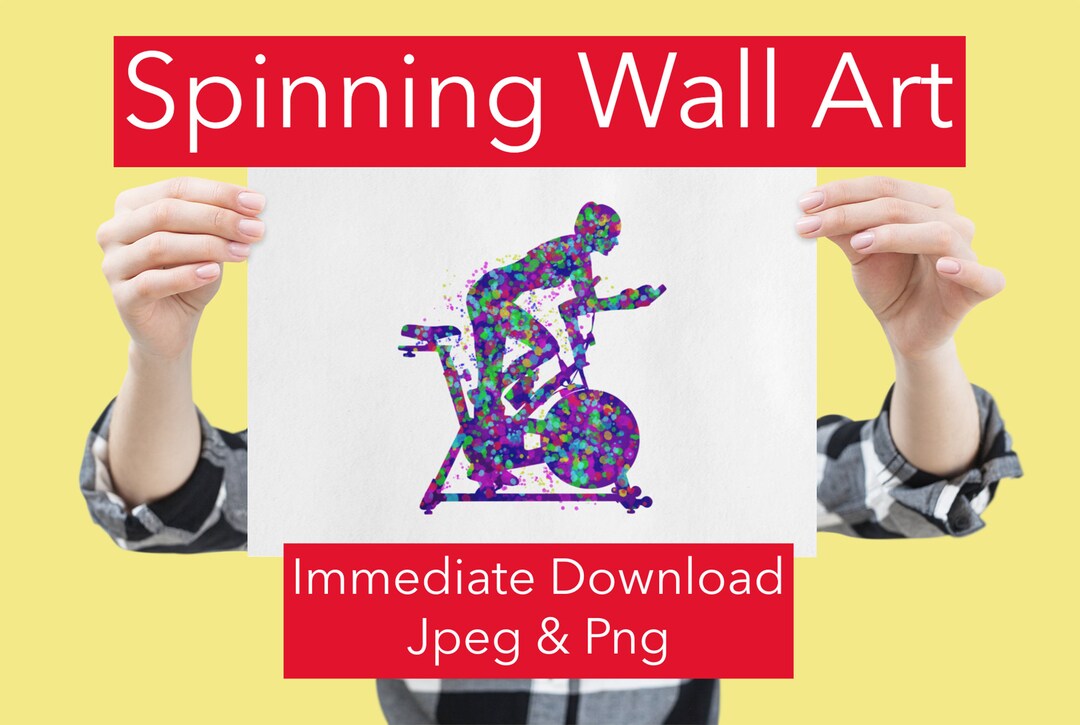 Spinning Bike Print , Spinning Printable Art, Spinning Posters ...