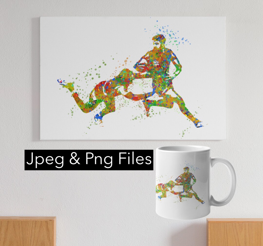 AFL Players Print , Printable Art Posters, Sport Art, Teen Room ...