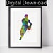AFL Player Print , Printable Art Posters, Sport Art, Teen Room ...