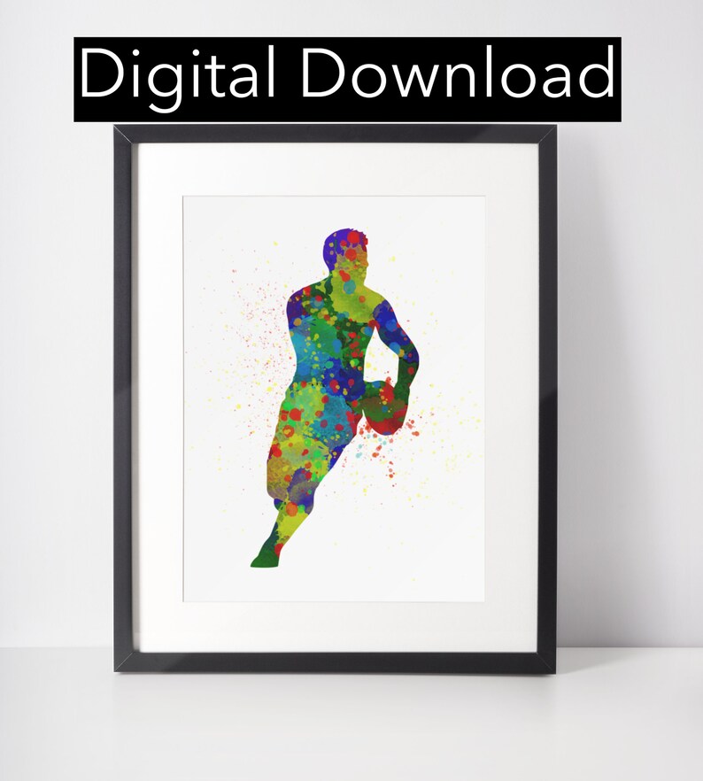 AFL Player Print , Printable Art Posters, Sport Art, Teen Room ...