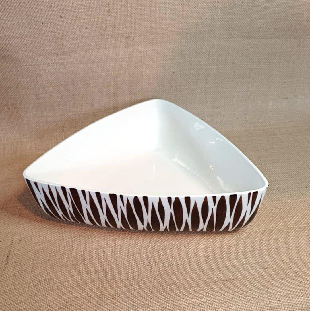 Kelsboro Ware Zebra Pattern Large Fruit Bowl - Etsy UK