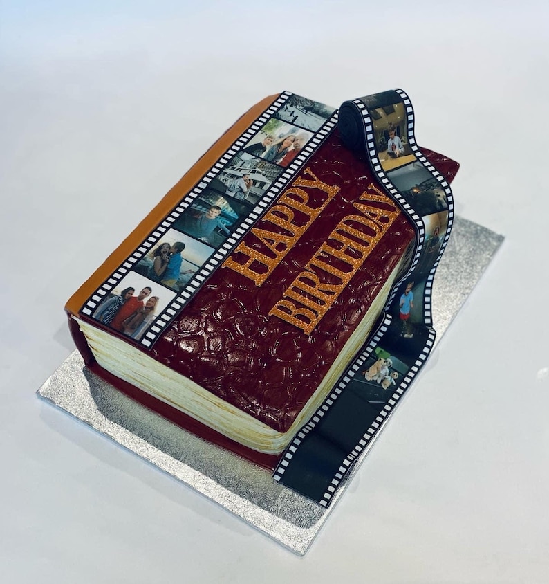 Camera Film Reel Edible Icing Cake Wrap Topper Personalised With Your ...