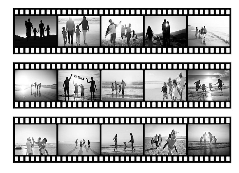 Camera Film Reel Edible Icing Cake Wrap Topper Personalised With Your ...