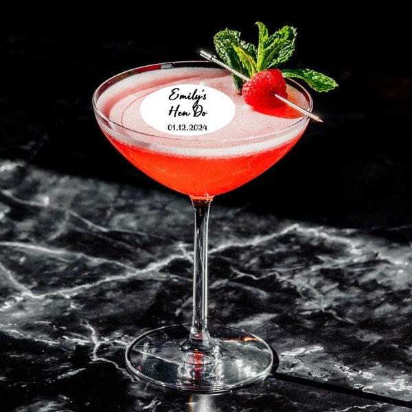 Personalised Wedding Cocktail Topper - Etsy