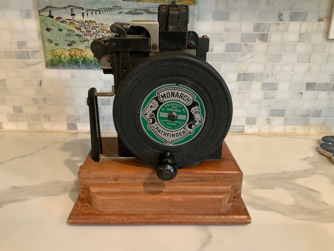 Vintage Monarch Label Maker - Etsy