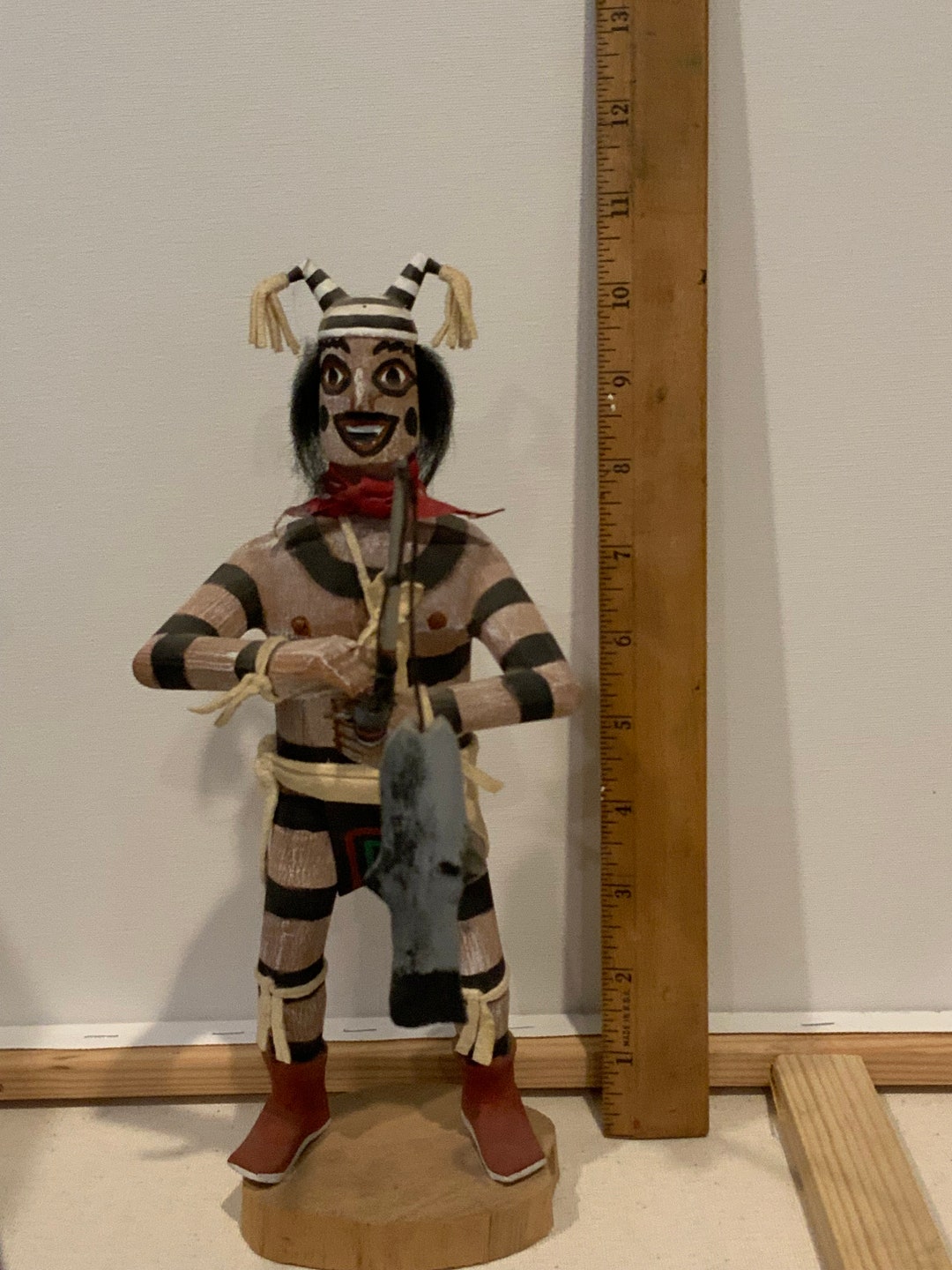 Hopi Kachina of a Hano Clown Fishing - Etsy