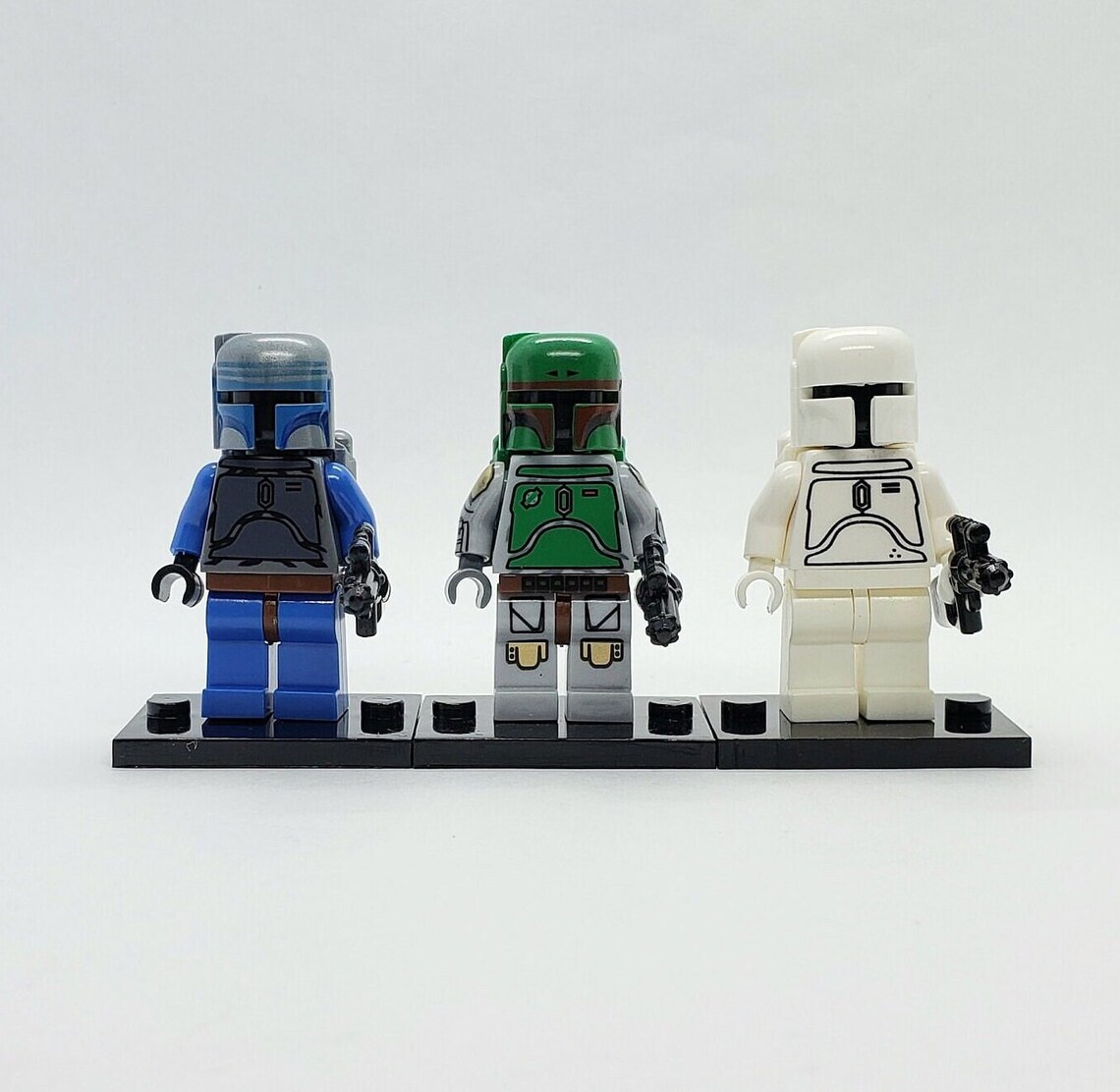 Classic Mandalorian Minifigures Cloud City Boba Fett Jango Fett White ...