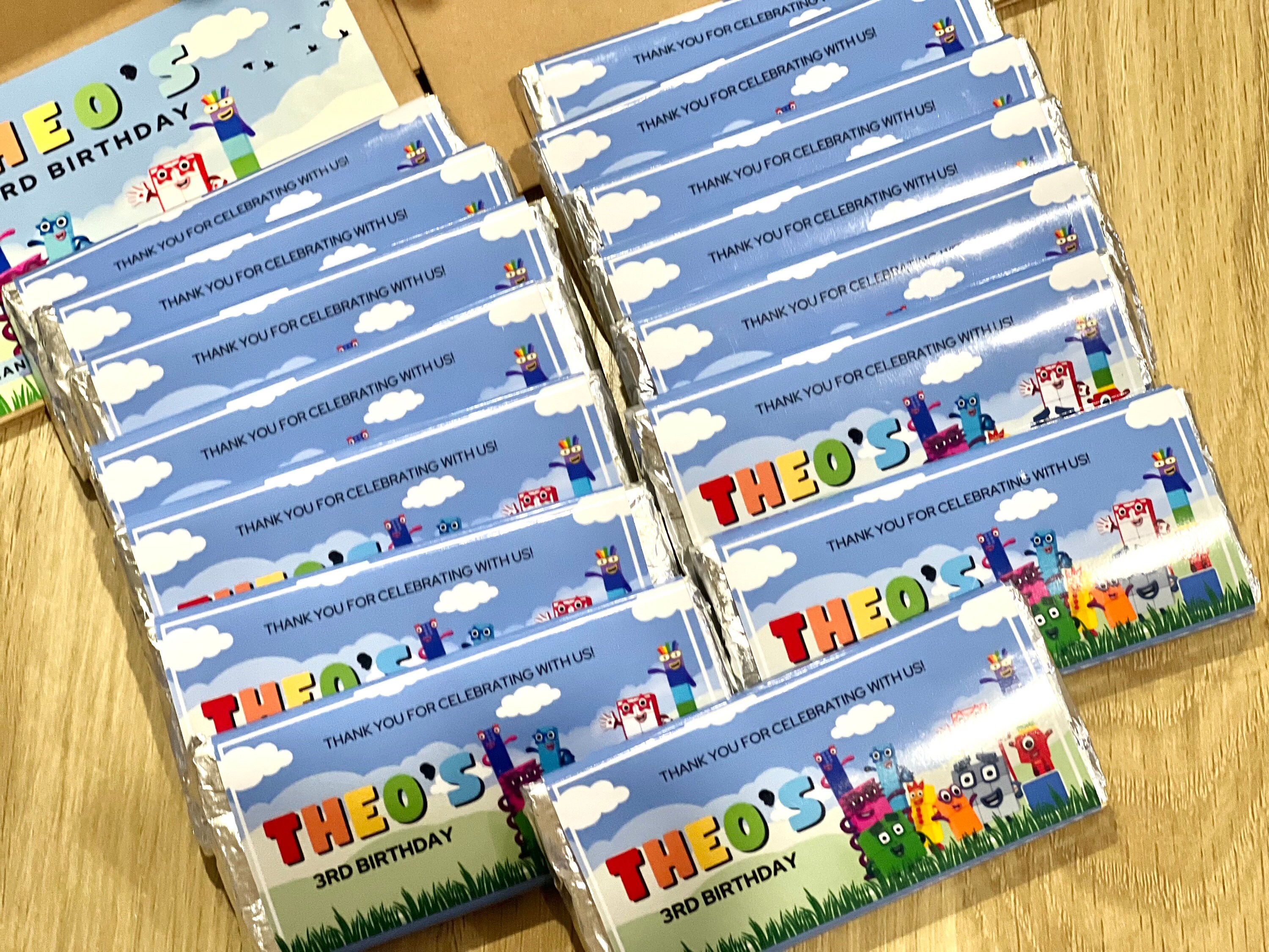 Numberblocks Chocolate Bar - Etsy Australia