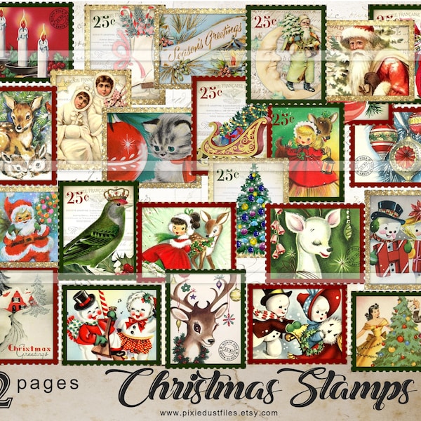Christmas Digi Stamp - Etsy