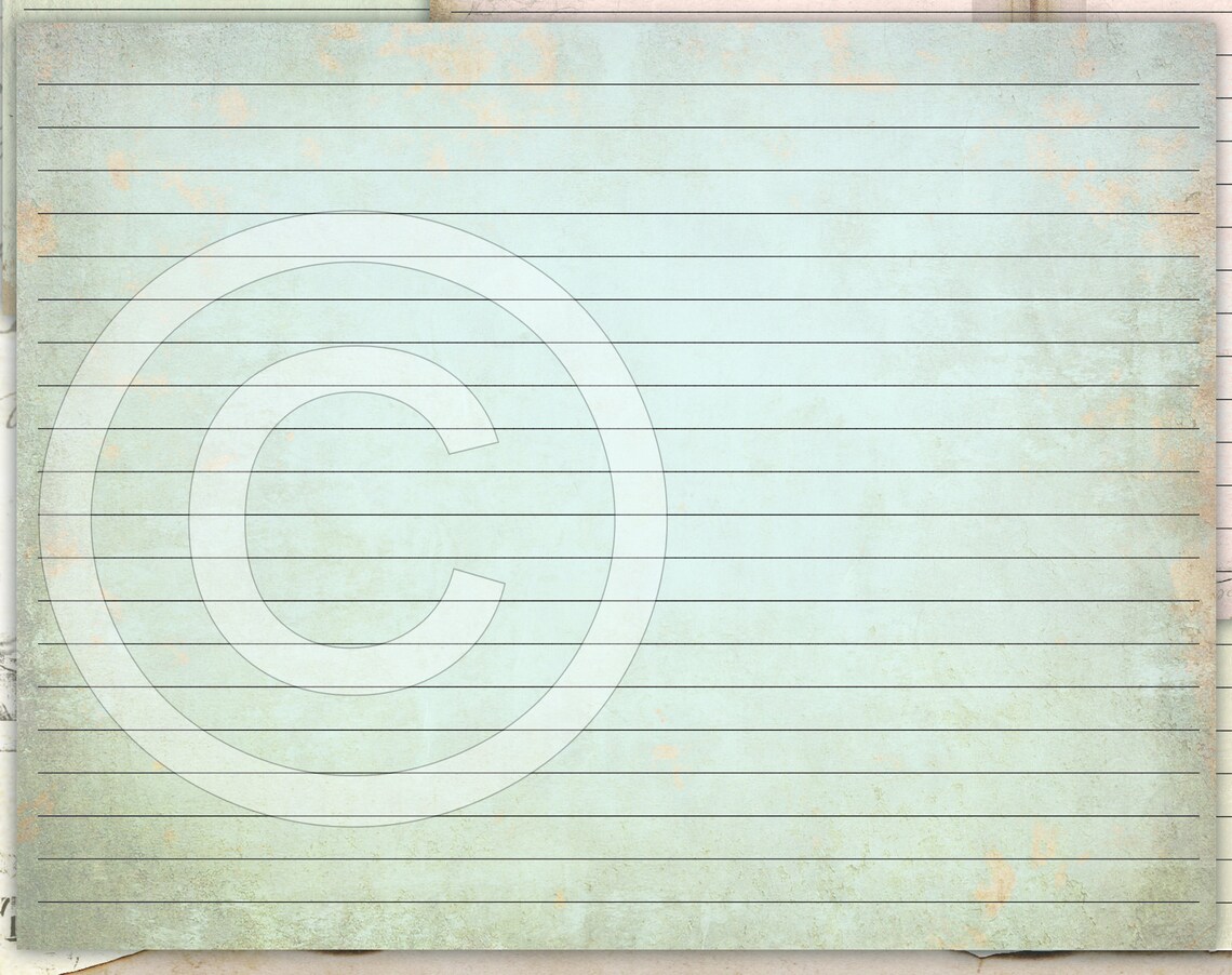 Printable Lined Journal Pages Junk Journal Digi Paper Kit | Etsy