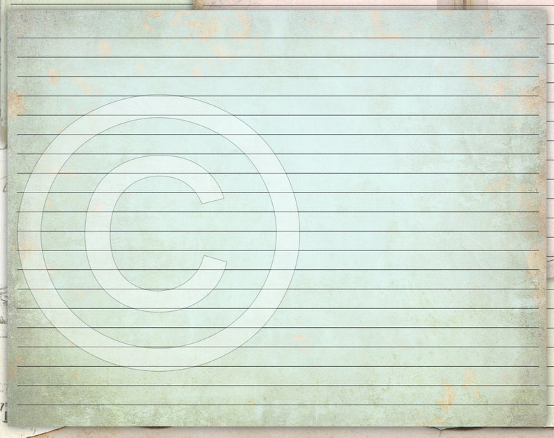 Printable Lined Journal Pages Junk Journal Digi Paper Kit | Etsy