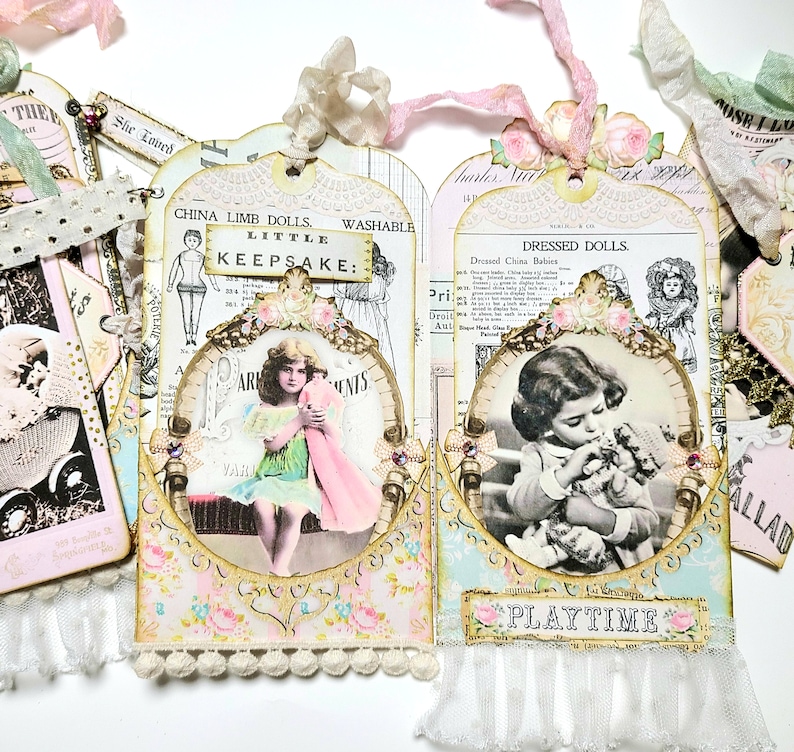 Printable Junk Journal Folio, Folder, Little Book of Dolls, DIGITAL ...