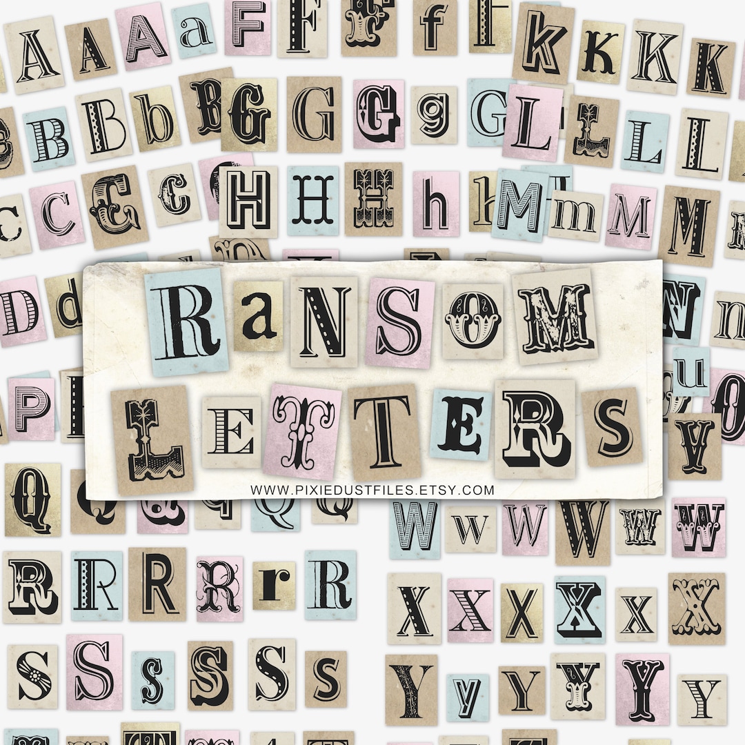 Printable Ransom Note Letters, Random Letters, Alphabet Letters ...
