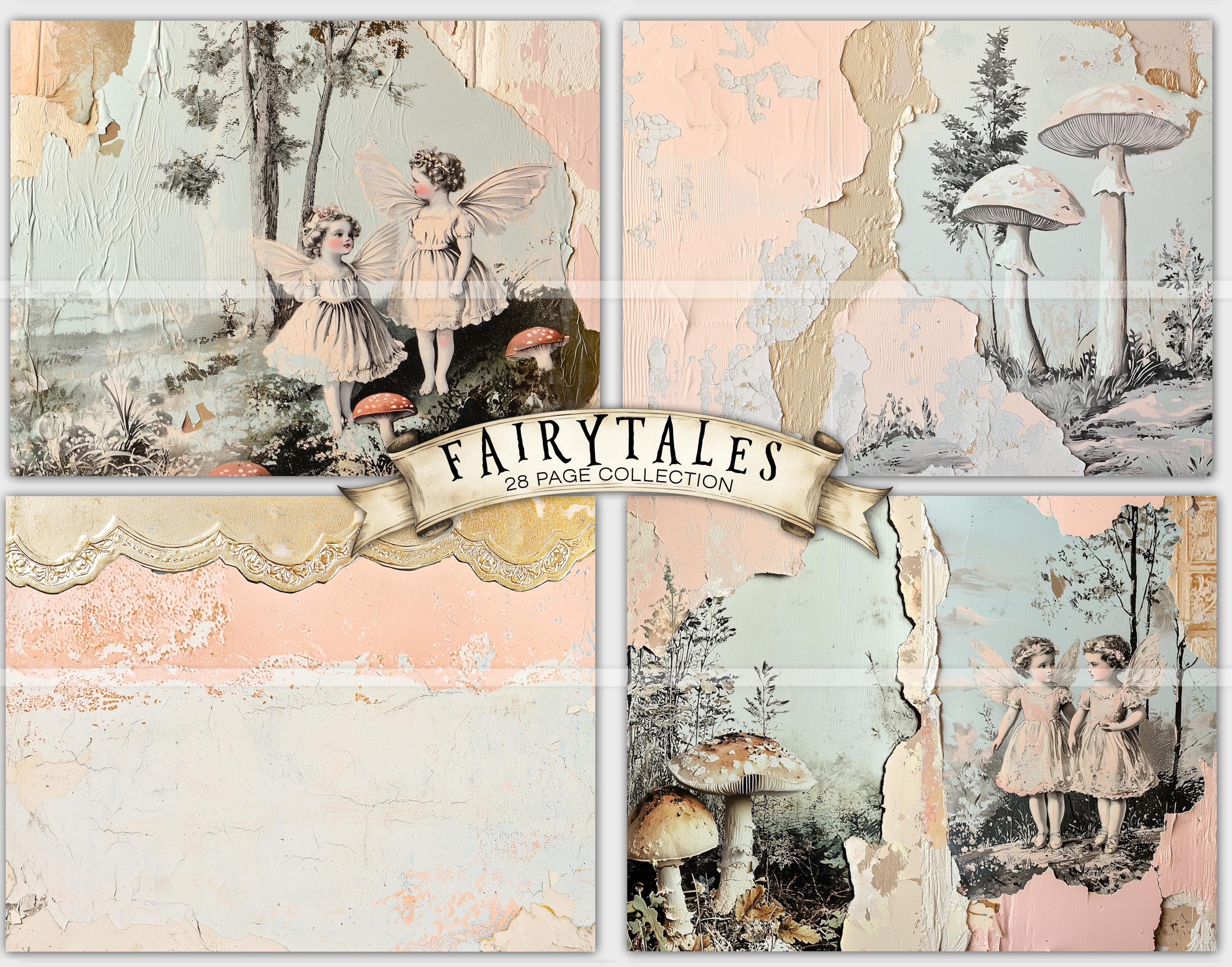 Fairytales, Printable Junk Journal Kit, Fairy Theme Journal Pages ...