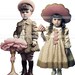 Mushroom Pixies, Fussy Cut Ephemera, Vintage Children Photos, Digital ...