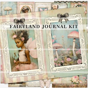 Fairyland Junk Journal Kit, Fairy Ephemera, Foldable Pages (digital ...