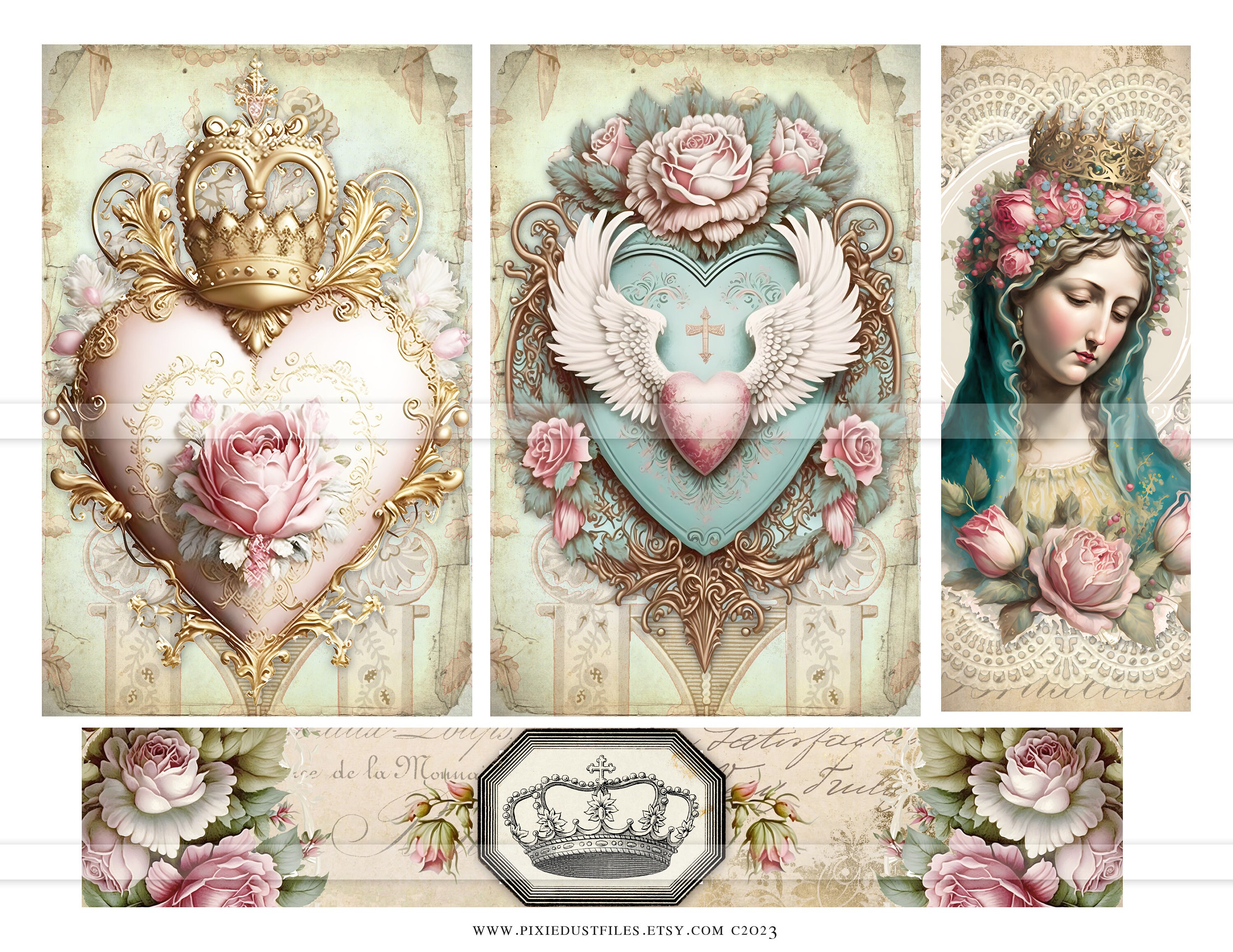 Printable Prayer Journal, Catholic Planner, Prayer Cards, Sacred Heart ...