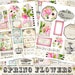 Printable Junk Journal Ephemera Kit, Spring Flowers, Shabby Chic Papers ...