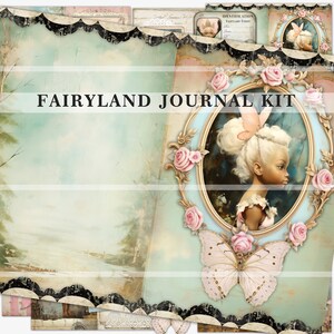 Fairyland Junk Journal Kit, Fairy Ephemera, Foldable Pages (digital ...