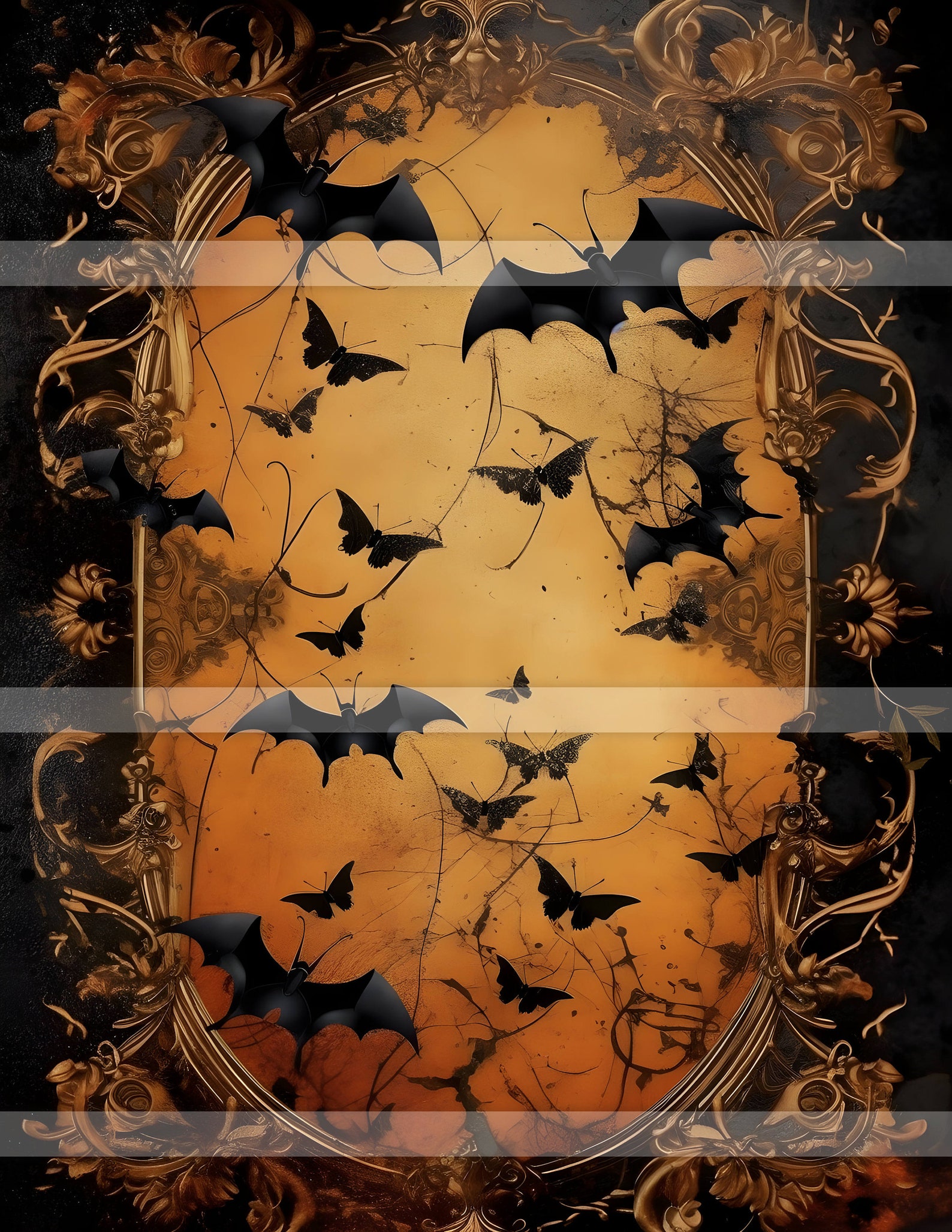 Spooky Season Printable Papers, Junk Journal Kit, Pages, Scrapbooking ...