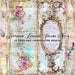 Printable Tattered Antique Ledger Papers, Pink Junk Journal Pages ...