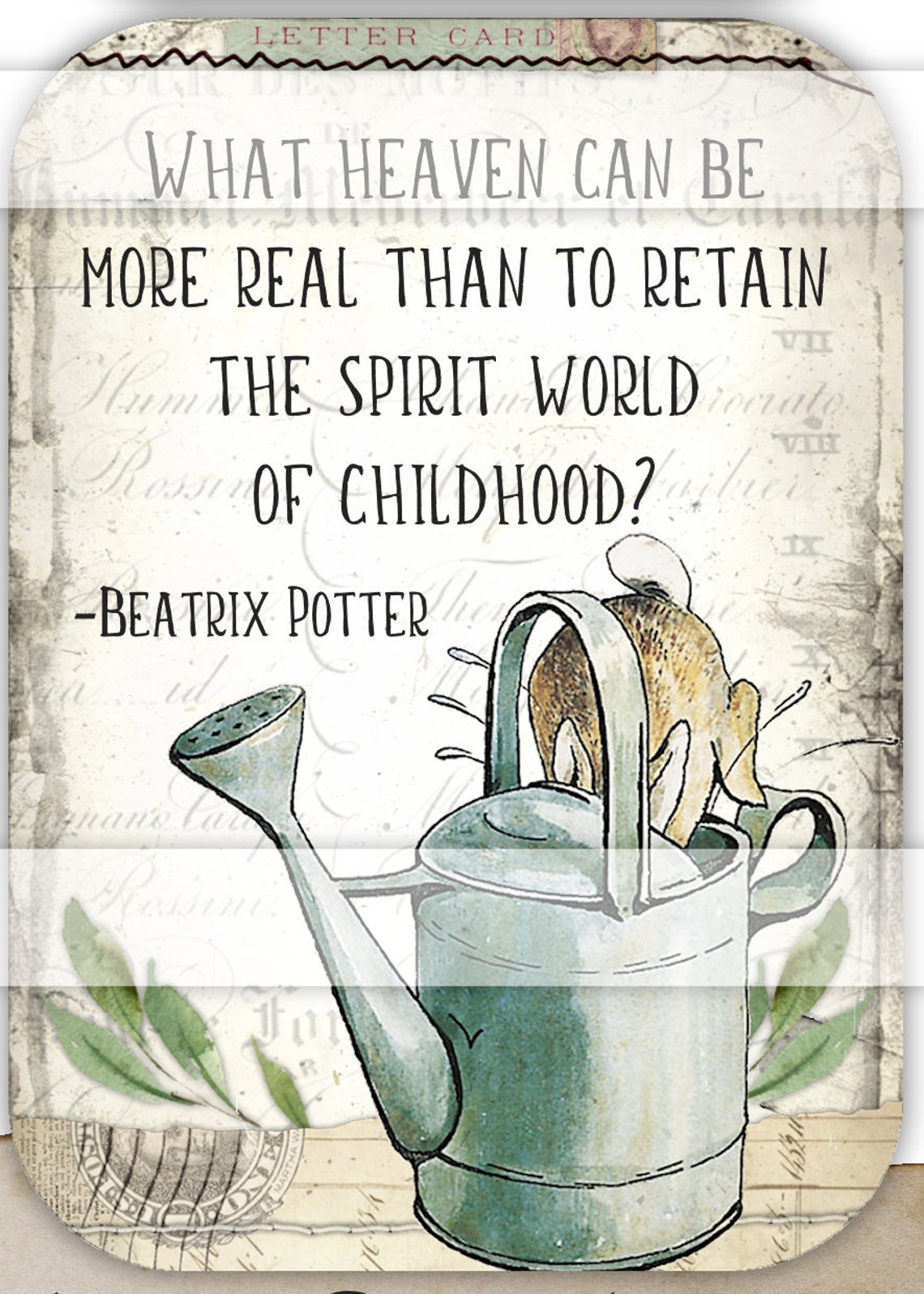 Printable Peter Rabbit Quotes Beatrix Potter Images Digital Collage ...