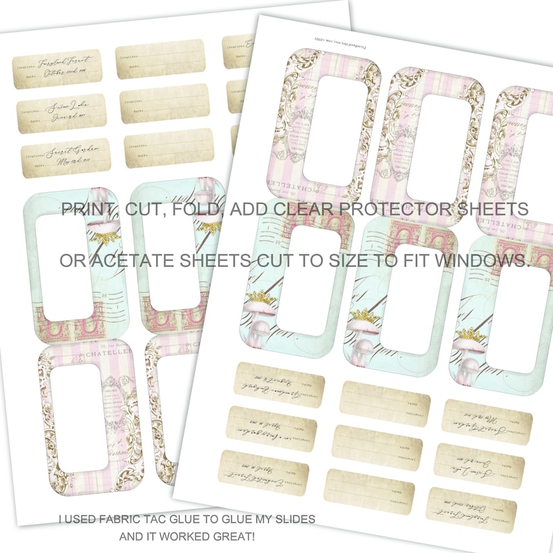 Printable Specimen Slide Cards for Junk Journals - Etsy