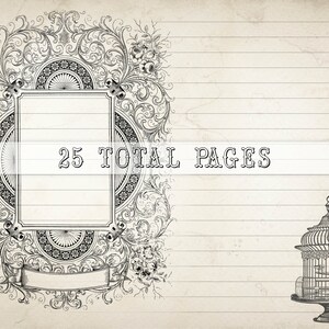 Printable Lined and Blank Journal Pages, Lined Paper Bundle, Writing ...