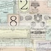 Vintage Number Labels Junk Journal Printable Tags Random Numbers for ...