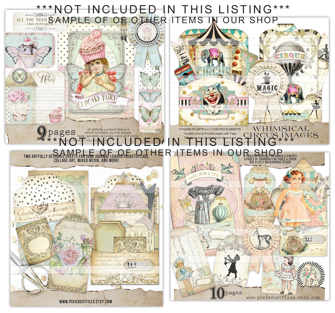 Printable Lined Journal Pages Junk Journal Digi Paper Kit | Etsy