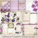 Purple Junk Journal Printable Digital Kit Lines Pages Papers - Etsy
