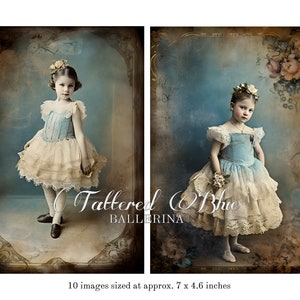 Tattered Blue Junk Journal Kit, Ballerina, Digital Papers, Ballet ...