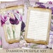 Purple Junk Journal Printable Digital Kit Lines Pages Papers - Etsy