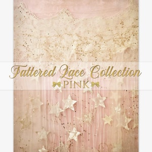 Pink Tattered Lace Printable Paper, Junk Journal Pages, Vintage Lace ...
