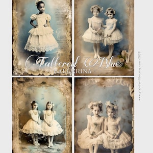 Tattered Blue Junk Journal Kit, Ballerina, Digital Papers, Ballet ...