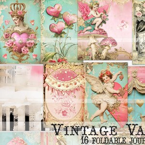 Vintage Valentine's Day Junk Journal Kits, Valetnines Junk Journal ...