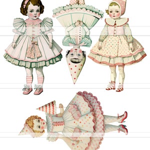 Printable Paper Doll Kit, Junk Journal Ephemera, Digital Papers ...
