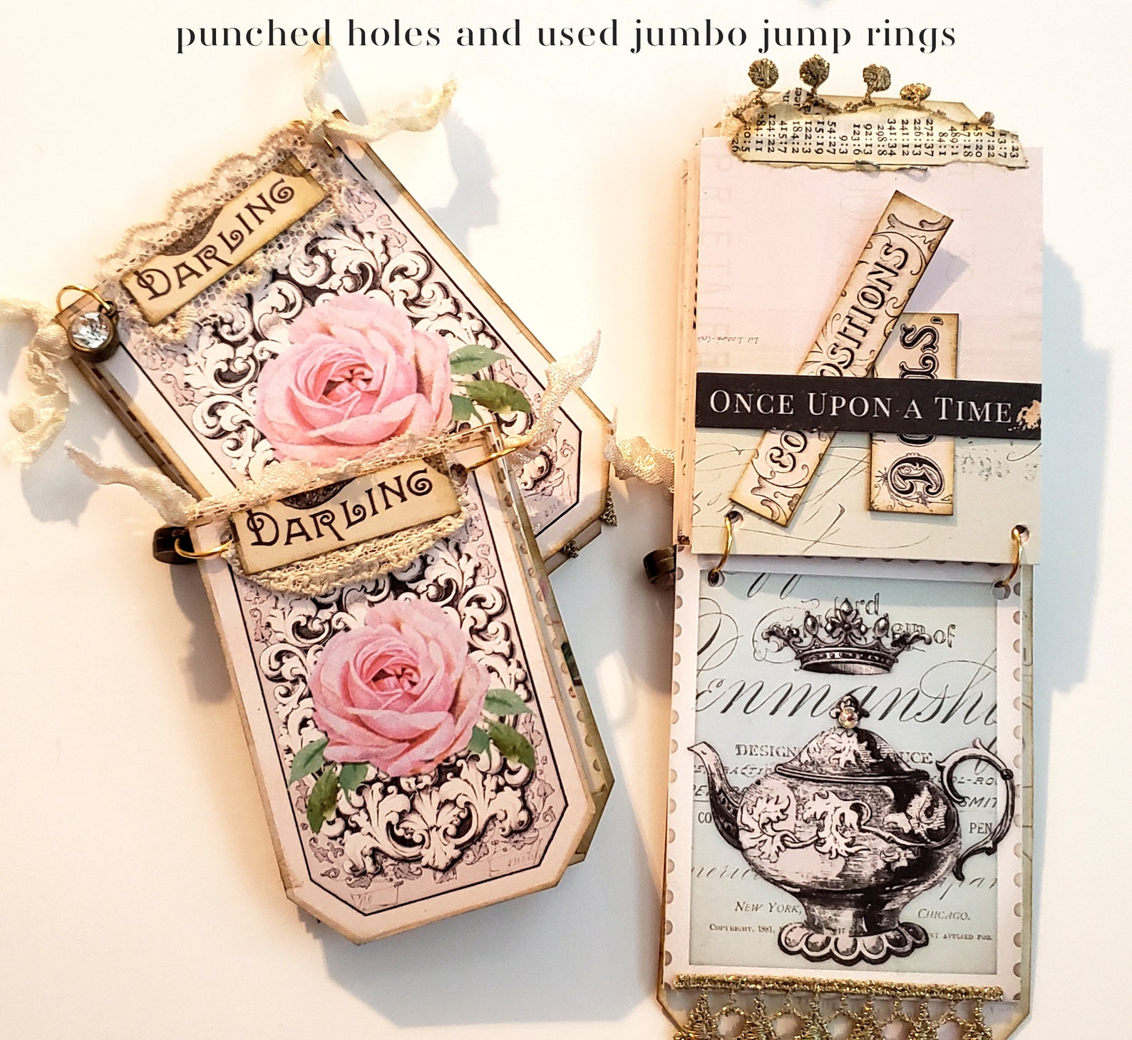 Junk Journal Mini Note Book Printable Journaling Supplies Vintage Style ...