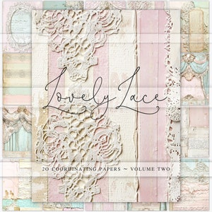 Lovely Lace, Junk Journal Kit, Printable Papers, Journaling Pages ...