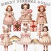 Merry Pinkmas Christmas Printable, Vintage Dolls, Junk Journal Kit ...