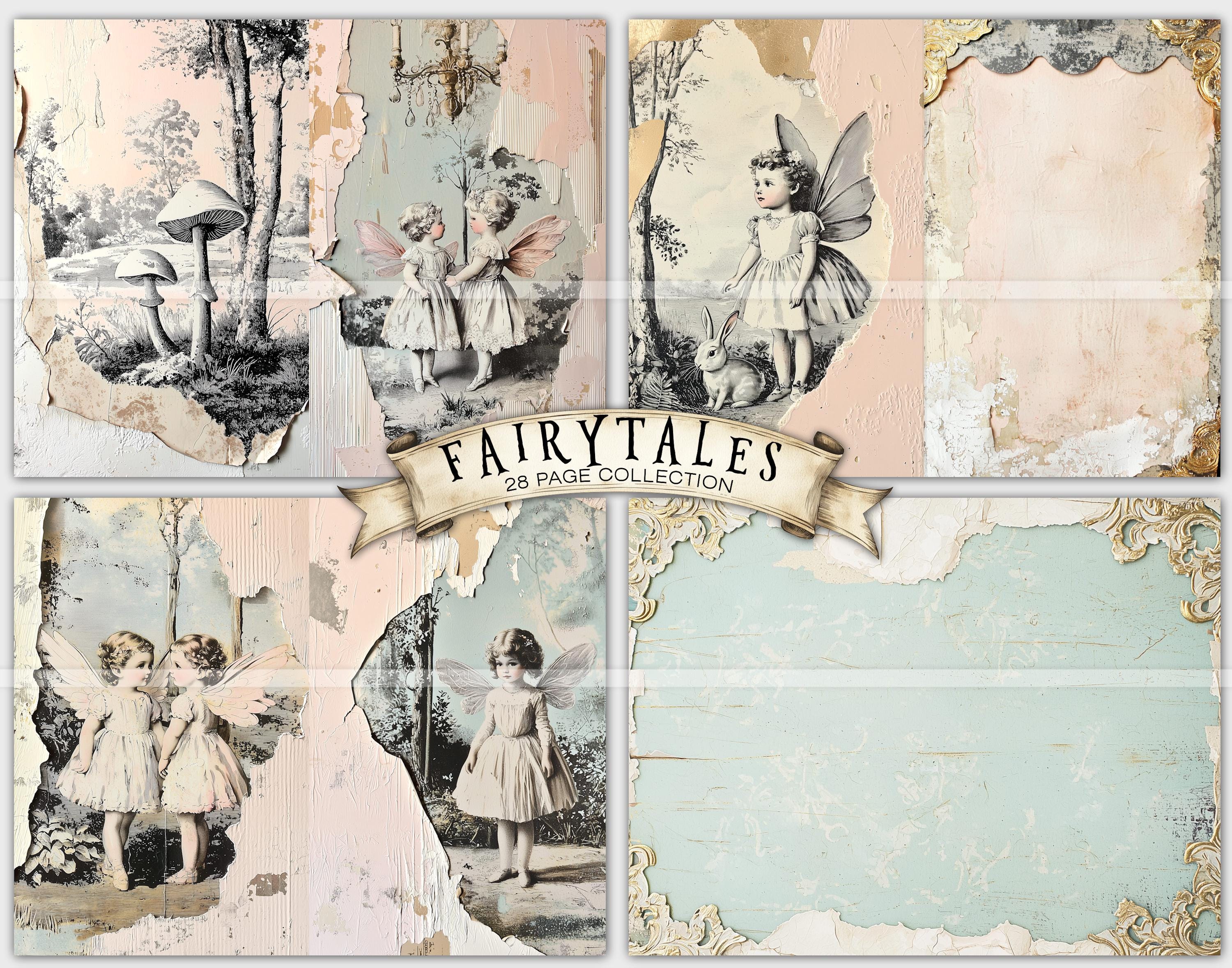 Fairytales, Printable Junk Journal Kit, Fairy Theme Journal Pages ...