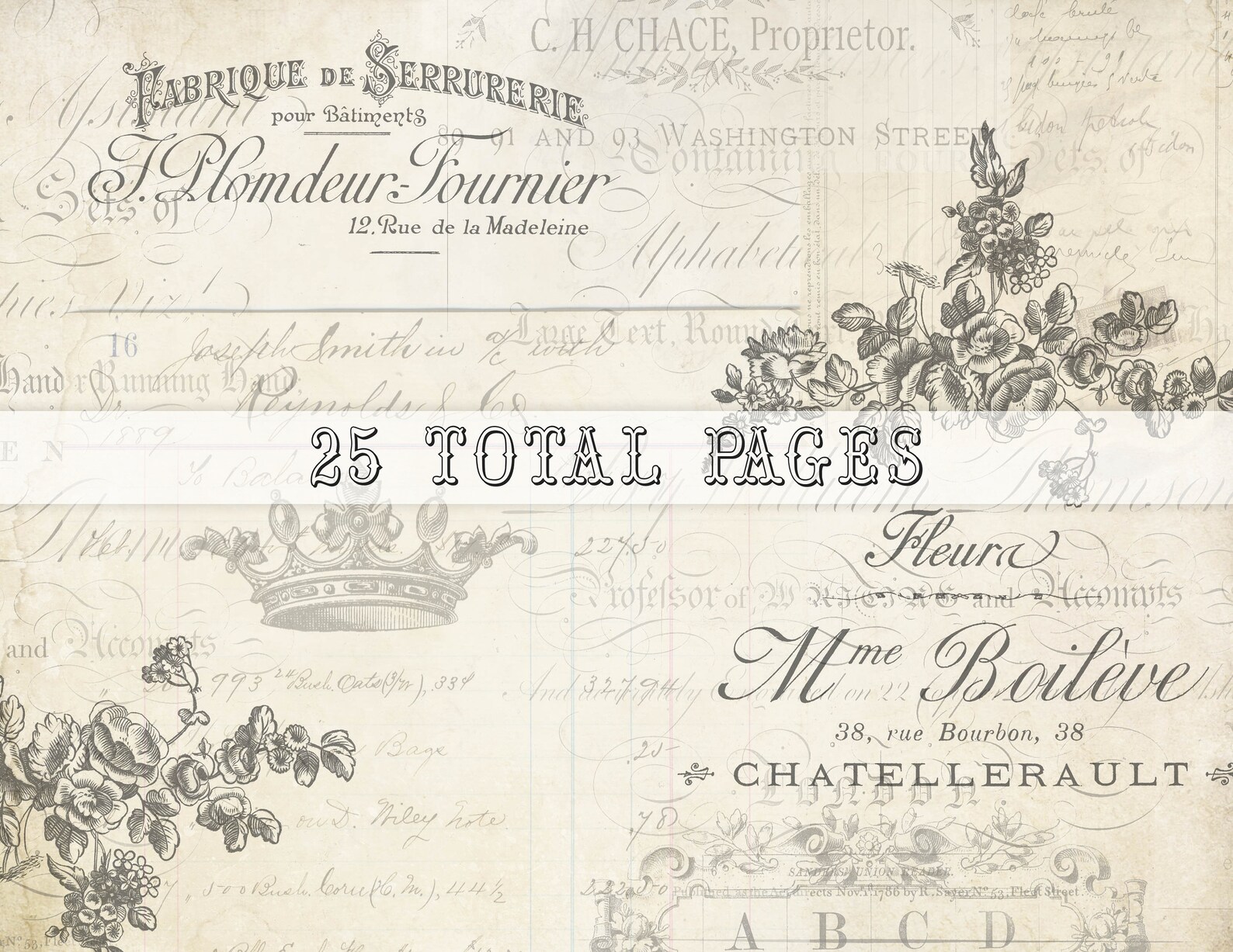 Printable Lined and Blank Journal Pages Lined Paper Bundle - Etsy