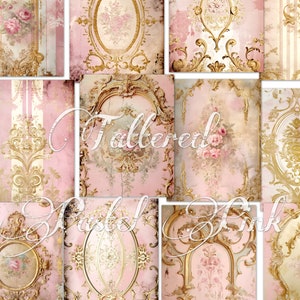 Tattered Pastel Pink, Junk Journal Printable, Journal Pages, French ...