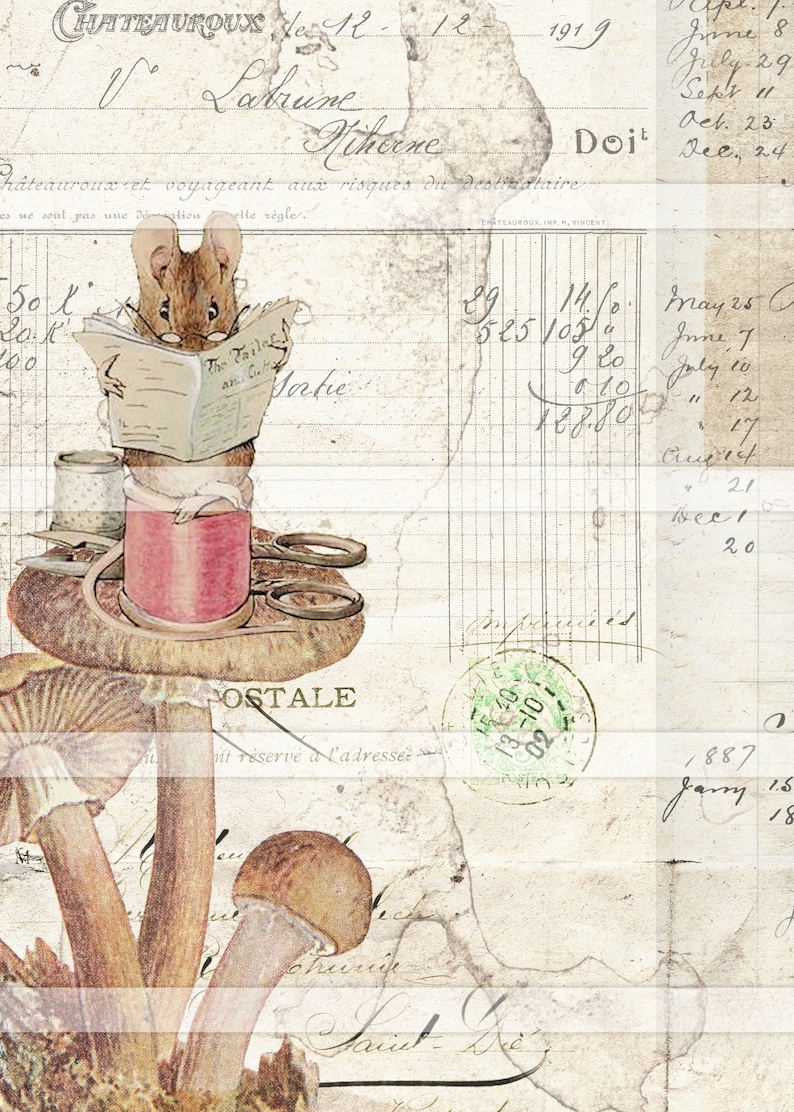 Peter Rabbit Junk Journal Kit Printable Pages Beatrix Potter - Etsy