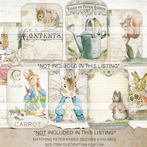 Peter Rabbit Printable Ephemera, Vintage Junk Journal Kit (digital ...