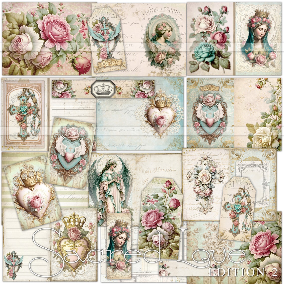 Printable Prayer Journal, Catholic Planner, Prayer Cards, Sacred Heart ...