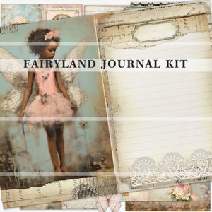 Fairyland Junk Journal Kit, Fairy Ephemera, Foldable Pages (digital ...