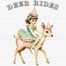 Deer Rides, Printable Paper Dolls, Fussy Cut Images, Vintage Children ...