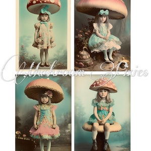 Mushroom Pixies Junk Journal Kit, Junk Journal Mushrooms, Printable ...